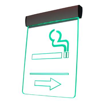 China Hanging style colorful led edge lit acrylic sign for sale