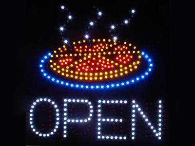 China 530x450mm customised OPEN led sign for pizza store for sale