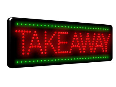China 560x330mm colorful led advertising sign for sale