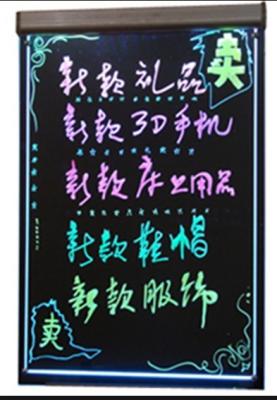 China Colorful Advertising Led Illuminated Crystal Writing Board Display for sale