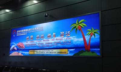 China 1500*3500mm large size aluminum frame led advertising light box waterproof for sale