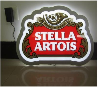 China Novelty super thin crystal led advertising light box hanging colorful for sale