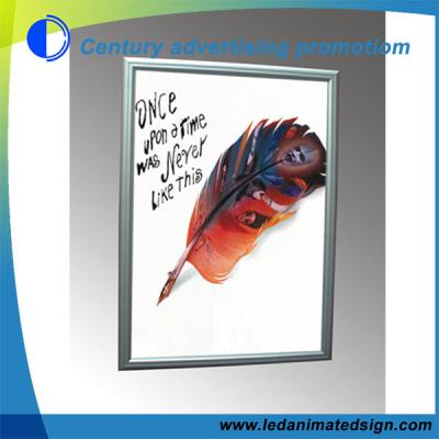 China Silver aluminum frame Indoor slim led light box for sale
