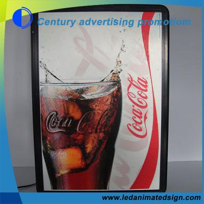 China 500x700mm black aluminum frame wallmount style led light box for sale