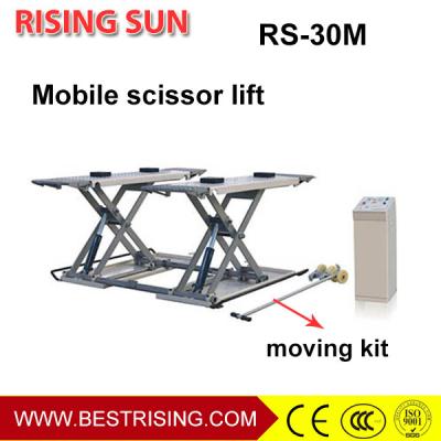 China 3Ton pneumatic used middle rise mobile car lift for auto garage for sale