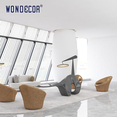Cina Tabella moderna 130cm di acciaio inossidabile di forma su ordinazione per la decorazione interna in vendita