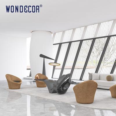 Cina Tabella moderna 130cm di acciaio inossidabile di forma su ordinazione per la decorazione interna in vendita