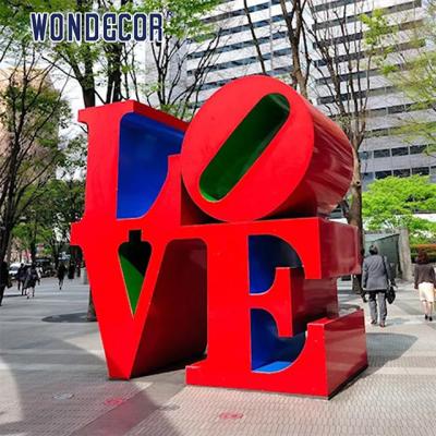 China Customizable Forged Metal Sculpture Modern Stainless Steel Sculpture letter shape for sale