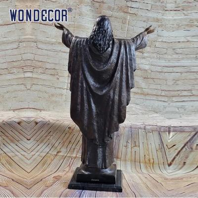 Cina Le statue bronzee religiose della chiesa scolpiscono 185cm Jesus Statue bronzeo in vendita