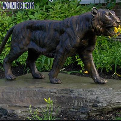 Cina Le statue bronzee all'aperto scolpiscono Tiger Figurine Life Size bronzeo 135cm in vendita