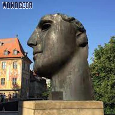 Cina Decorazione d'ottone di colore della grande dell'estratto della colata scultura bronzea del fronte in vendita