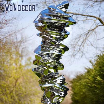 Cina Scultura astratta 3D 2D 220cm di acciaio inossidabile della colata del Rockery in vendita