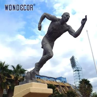 Cina Atleta bronzeo bronzeo Statue della scultura 180cm delle statue del quadrato all'aperto in vendita