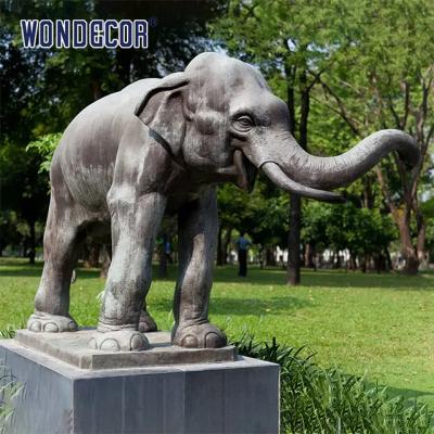 Cina La scultura bronzea su ordinazione del quadrato ha fuso la statua bronzea 230cm dell'elefante in vendita