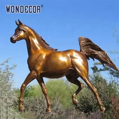 Cina Scultura araba bronzea su ordinazione all'aperto del cavallo della scultura 190cm in vendita