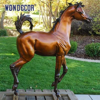Cina Scultura araba bronzea su ordinazione all'aperto del cavallo della scultura 190cm in vendita