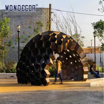 China Outdoor Corten Steel Sculpture Customized Corten Steel Garden Art for sale