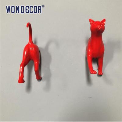 China Geometric Cat Stainless Steel Modern Sculpture Passing Through Wall for sale