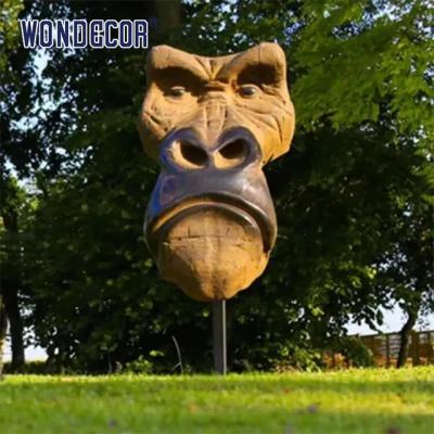 中国 Orangutan Face Bronze Statues Sculpture Captivating 販売のため