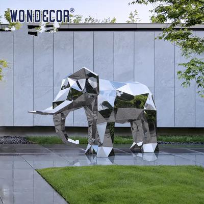 中国 Forging Abstract Ss Sculpture Geometry Elephant 販売のため