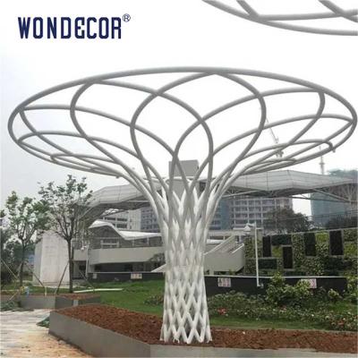 China Large Stainless Steel White Wire Metal Tree Sculpture for sale