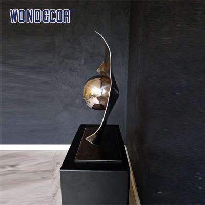 Cina Interior Art Decoration Abstract Stainless Steel Ball Art Sculpture in vendita
