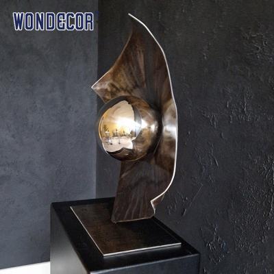 Cina Interior Art Decoration Abstract Stainless Steel Ball Art Sculpture in vendita