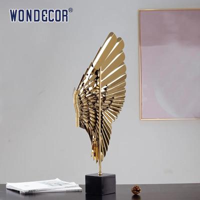 Cina Abstract Metal Art Decoration Angel Wings Stainless Steel Sculpture in vendita
