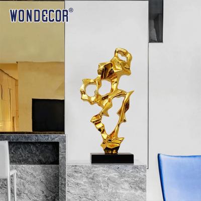 Cina Abstract Metal Art Decoration Rockery Stainless Steel Sculpture in vendita