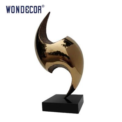 China Customized Indoor Home Abstract Geometric Stainless Steel Sculpture Te koop