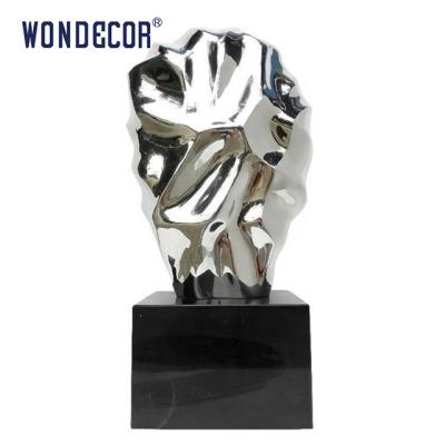 China Customized Design Large Abstract Metal Art Polished Stainless Steel Sculptures Te koop