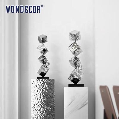 中国 Modern Home Decoration Metal Crafts Stainless Steel Abstract Sculpture 販売のため