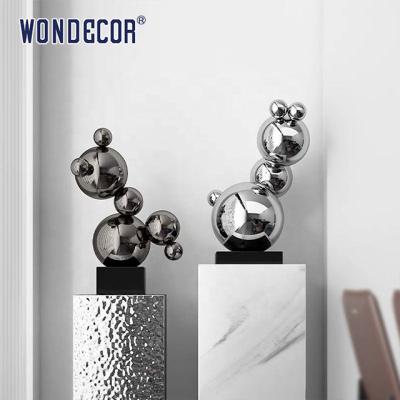 中国 Modern Home Decoration Metal Crafts Stainless Steel Abstract Sculpture 販売のため
