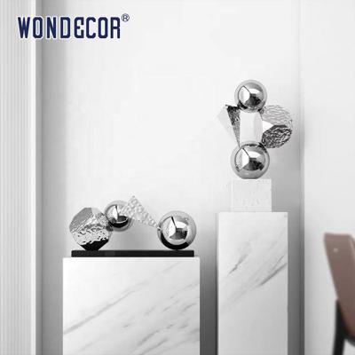 中国 Modern Home Decoration Metal Crafts Stainless Steel Abstract Sculpture 販売のため