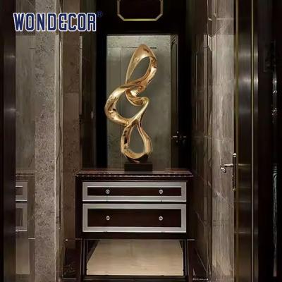 China Customized Indoor Stainless Steel Abstract Sculpture Metal Art Decoration Creative Te koop