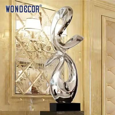 China Small Interior Decoration Art Abstract Geometry Metal Sculpture Crafts Te koop