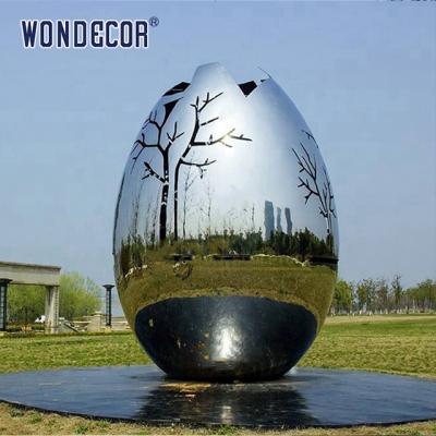 China Large stainless steel spherical abstract sculpture for sale