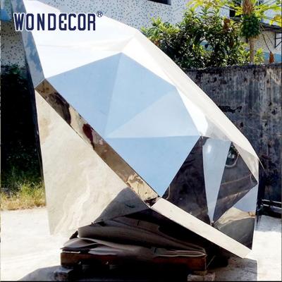 China Large abstract stainless steel irregular sculpture outdoor for sale