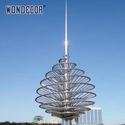 China Large outdoor plaza abstract stainless steel sculpture for sale