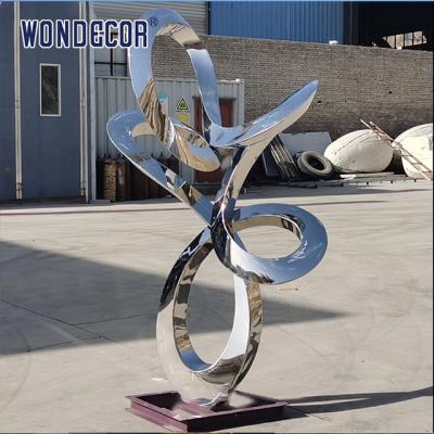 China Large stainless steel abstract sculptures suitable for park squares for sale