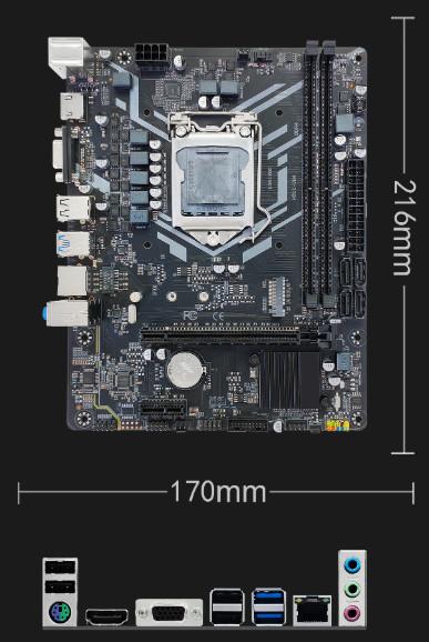 Quality 2*DDR4 INTEL LGA1200 Gaming Mainboard 11th 10th GEN Supported Motherboard for sale