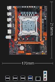 Intel EXON C612 Chipset 2RAM Lga2011-V3 V4 Gaming Motherboard