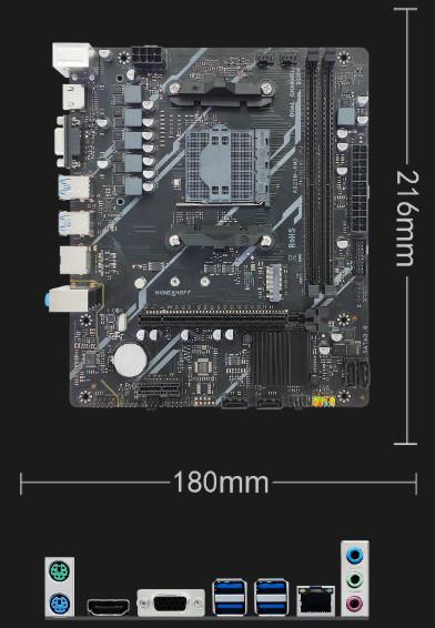 Quality M.2 AMD AM4 Motherboard USB 3.2 SATA 3.0 Dual Channel DDR4 64GB A320 Mainboard for sale