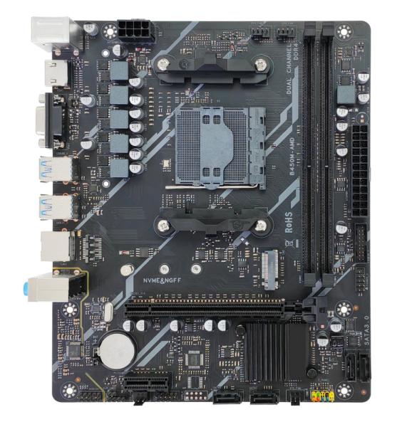 Quality M.2 AMD AM4 Motherboard USB 3.2 SATA 3.0 Dual Channel DDR4 64GB A320 Mainboard for sale