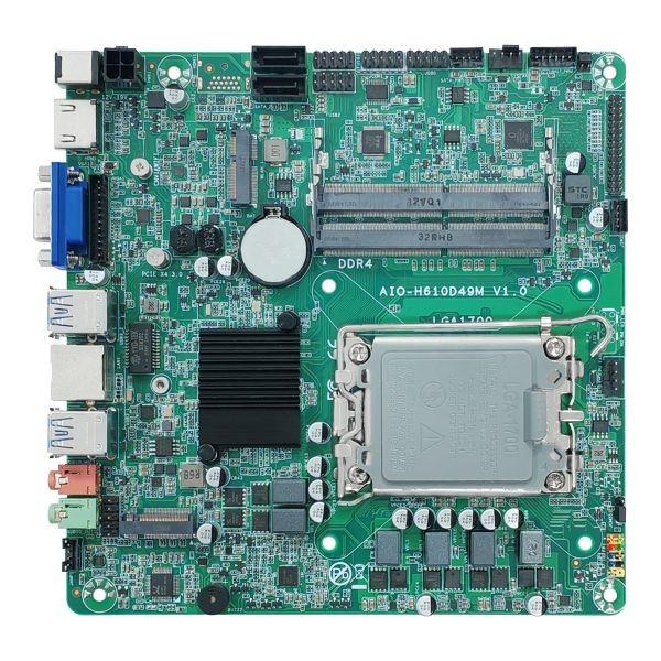 AIO All In One Motherboard Intel H610 12th / 13th Generation CPU Dual Channel Memory