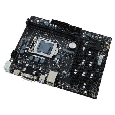 Cina B250-AI-V2.1 Crypto Motherboard 12 PCIEX4 Slot Mainboard DVI VGA HDMI Slot Per Bitcoin in vendita