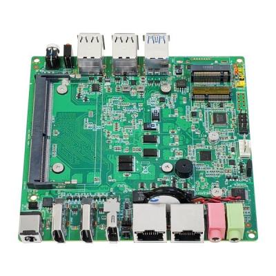 China Mini ITX Industrial Embedded Motherboard NANO Itx 2 LAN Motherboard CPU VGA HDM Display for sale