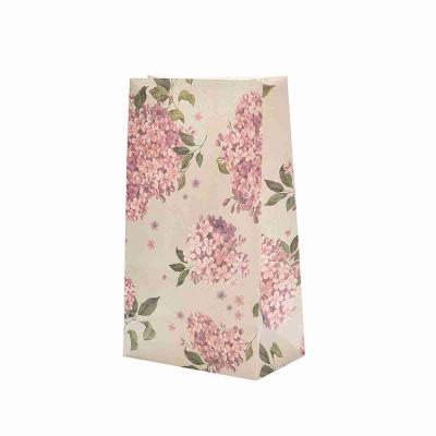China Soem 3 lbs-Blumen-Druckgeschenk-süße Papierbrot-Taschen für Partei-Bevorzugungs-Hochzeit zu verkaufen