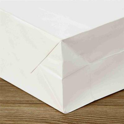 China Duidelijke Witte Meeneemkraftpapier-Document het Winkelen Zakken met Handvatten Te koop