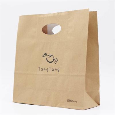 Cina la carta kraft di 150grams tratta la consegna dell'alimento ha tagliato i sacchi di carta a stampo tagliente su misura in vendita